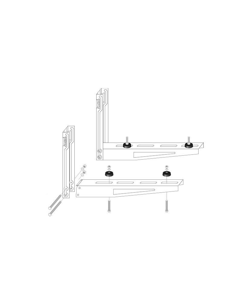 LIBRA PREMOUNTED INOX BRACKET