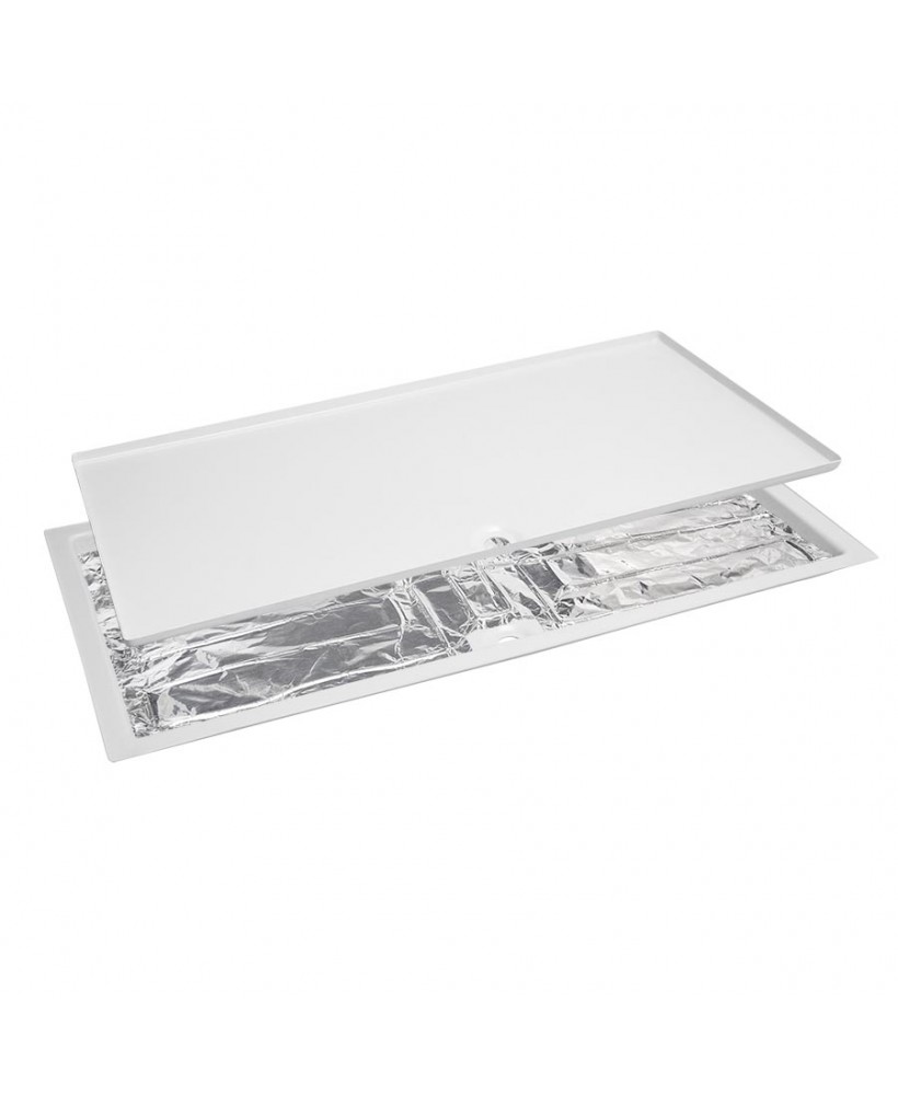 CONDENSATE WATER COLLECTION TRAY WITH RESISTANCE